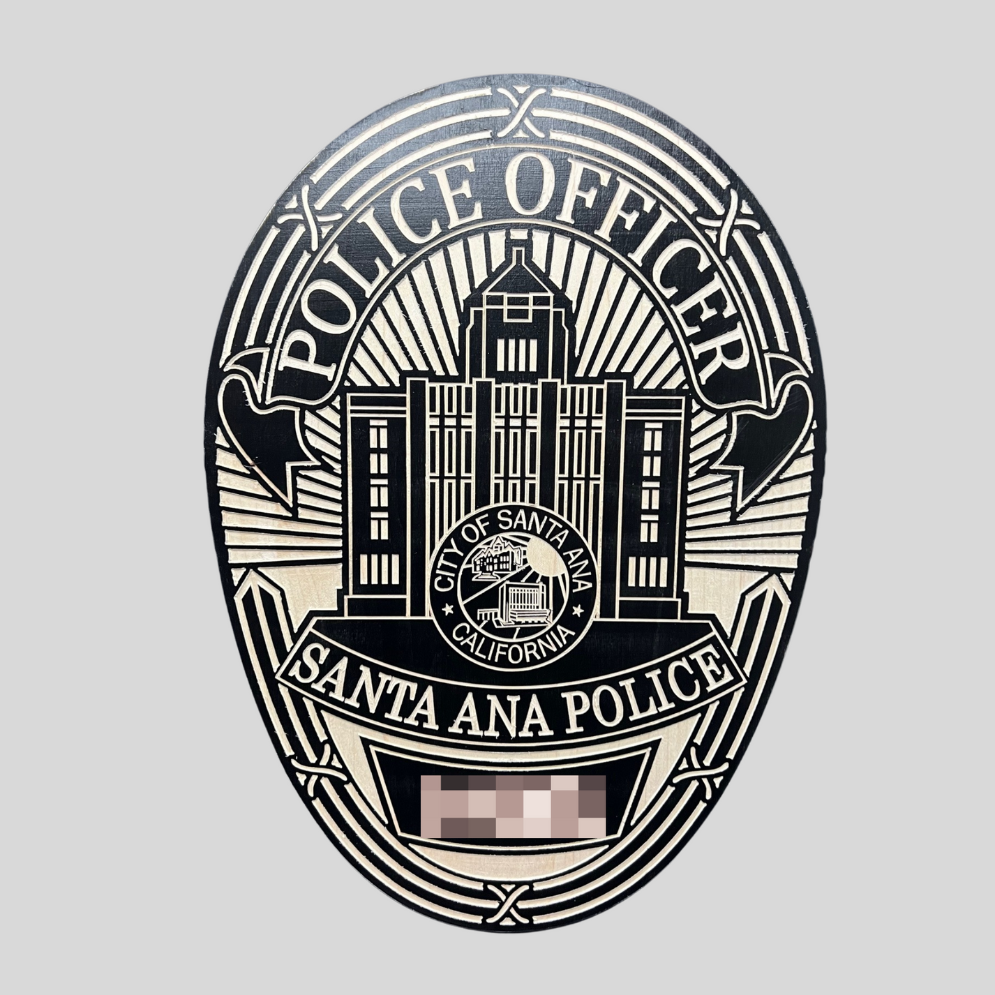 Wooden Police Badge – Gunner Woodworks